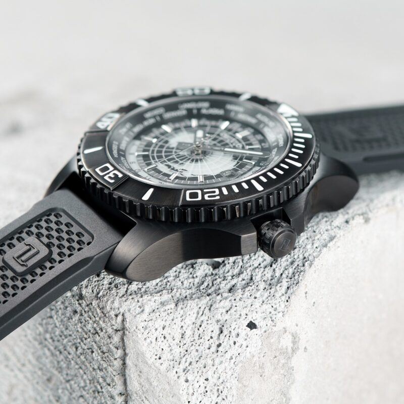OBLVLO World Time Diving Sports Men's Watch Ceramic Bezel Automatic ...