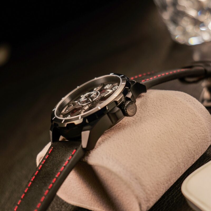 OBLVLO Mens Stainless Steel Case Automatic Watch Designer Skeleton Dial ...