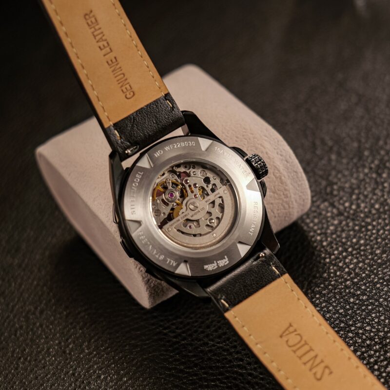 OBLVLO Mens Stainless Steel Case Automatic Watch Designer Skeleton Dial ...