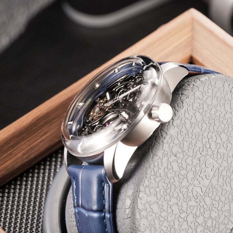 OBLVLO Unique Dome Sapphire Mirror Men Automatic Mechanical Watches ...
