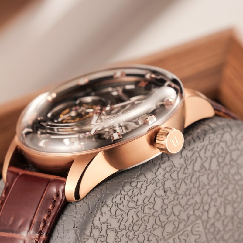 OBLVLO Unique Dome Sapphire Mirror Men Automatic Mechanical Watches ...