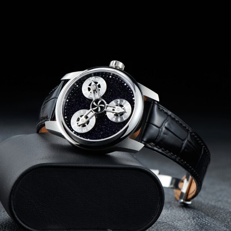 OBLVLO Creative Mens Automatic Stainless Steel Dress Waterproof Luminous Watches SK-TRIPLE