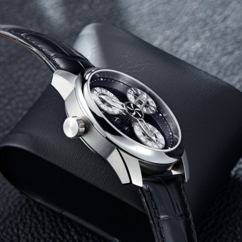 OBLVLO Creative Mens Automatic Stainless Steel Dress Waterproof Luminous Watches SK-TRIPLE