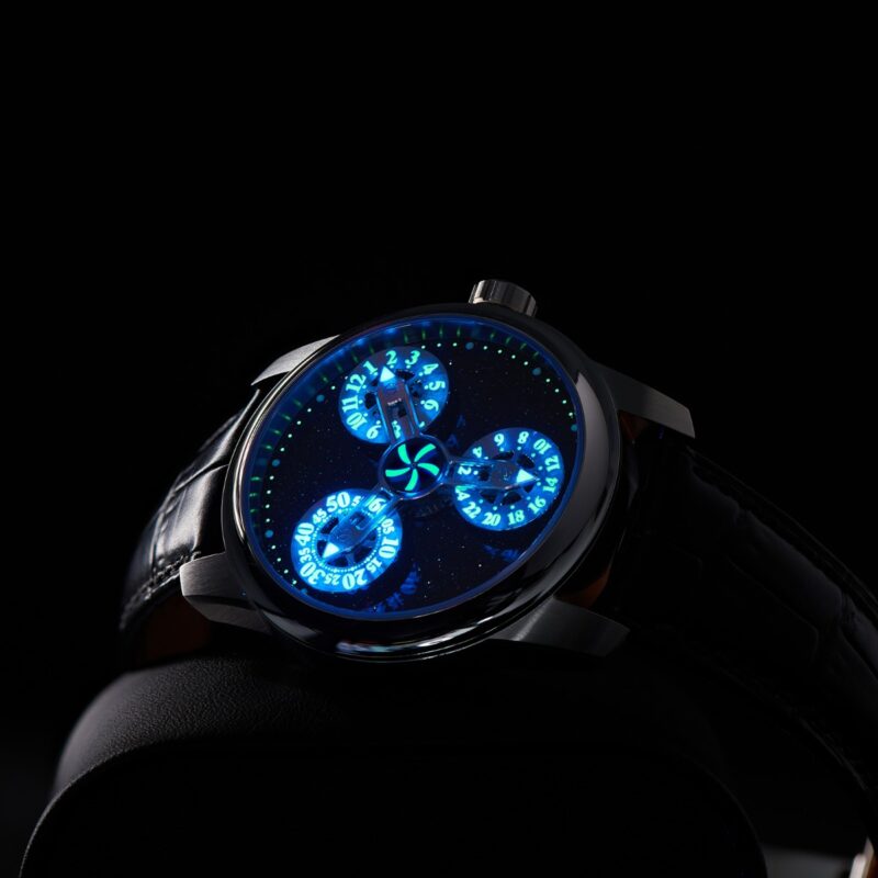 OBLVLO Creative Mens Automatic Stainless Steel Dress Waterproof Luminous Watches SK-TRIPLE