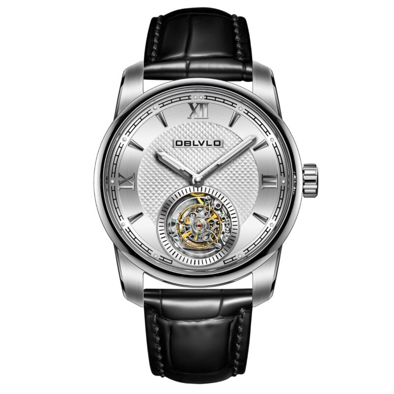 OBLVLO Creative Mens Automatic Stainless Steel Dress Waterproof ...