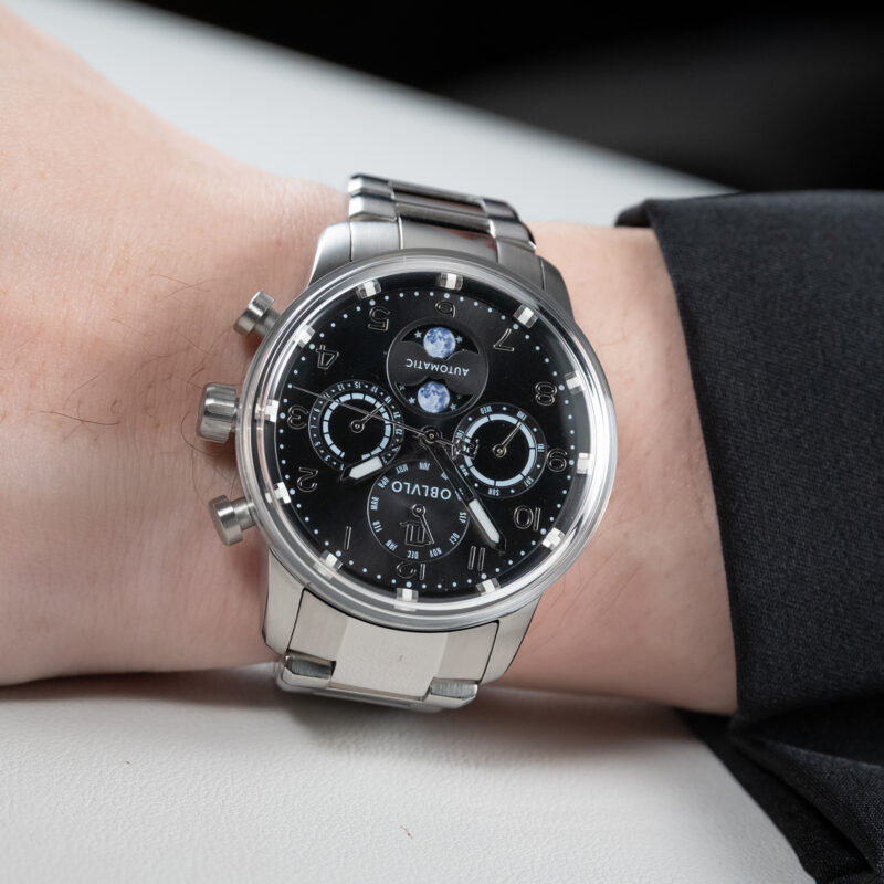 IM Series,42mm,Steel Strap,Steel Bezel,Black Dial IM-MUT-MP-SS-YBBL
