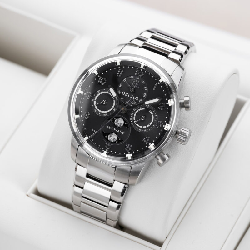 IM Series,42mm,Steel Strap,Steel Bezel,Black Dial IM-MUT-MP-SS-YBBL